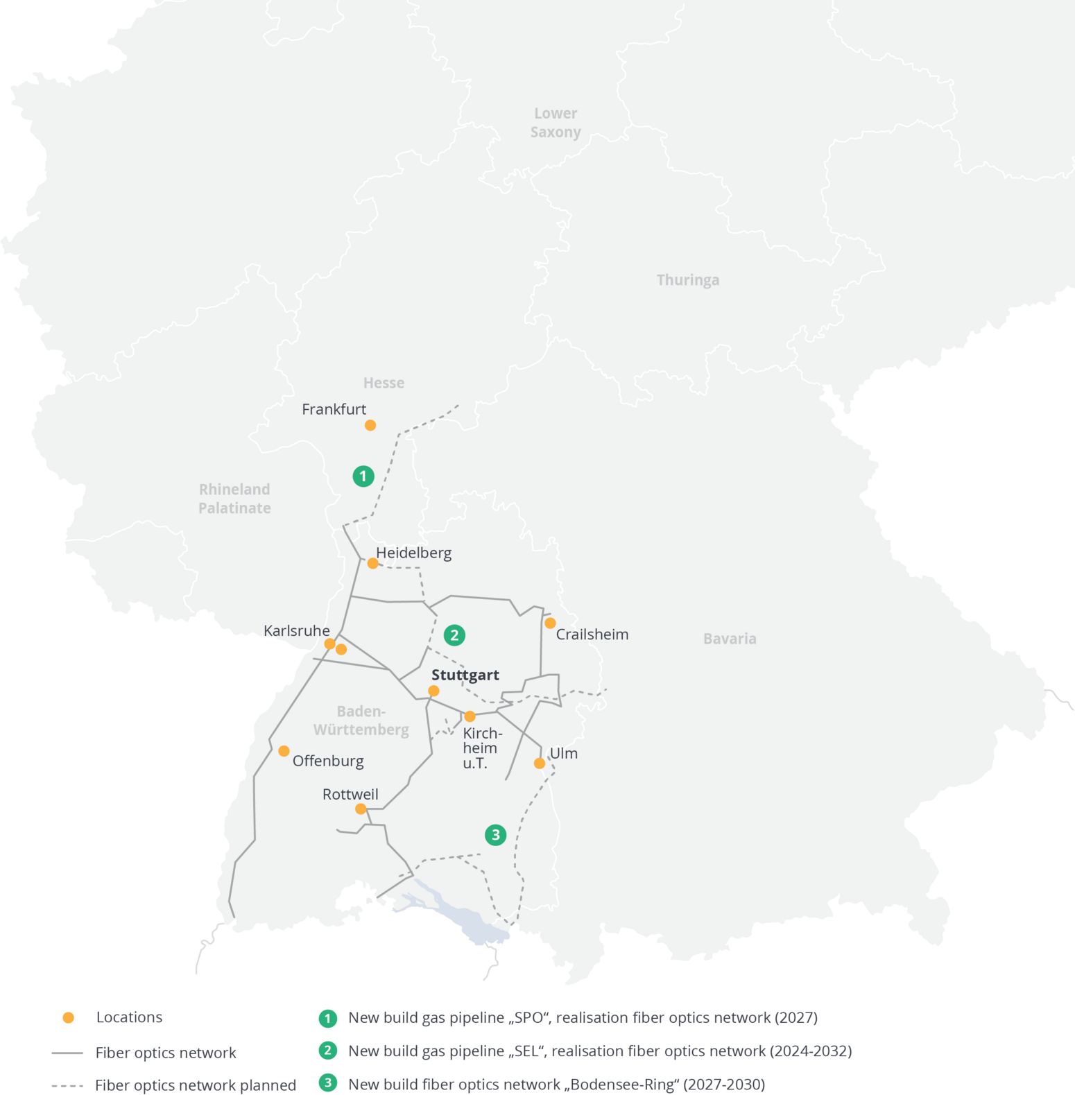 terranets bw: Telecommunications network for Baden-Württemberg